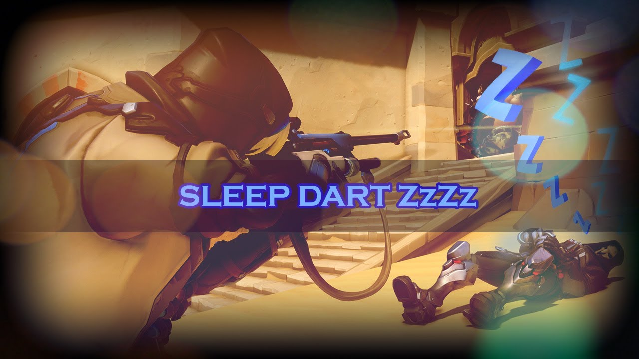 Overwatch PS4 - Ana Sleep Dart Montage - YouTube