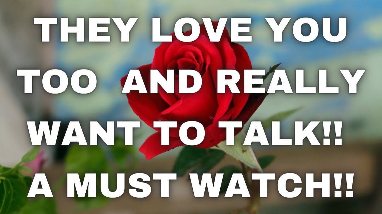 LOVE TAROT TODAY - THEY LOVE YOU TOO AND REALLY WANT TO TALK!!! - YouTube