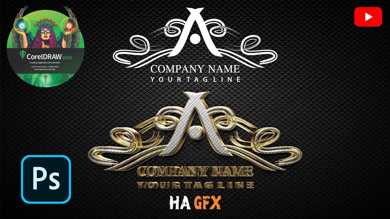 How to Convert Simple Logo into 3D | 3D Logo Mockup | #hagfx - YouTube