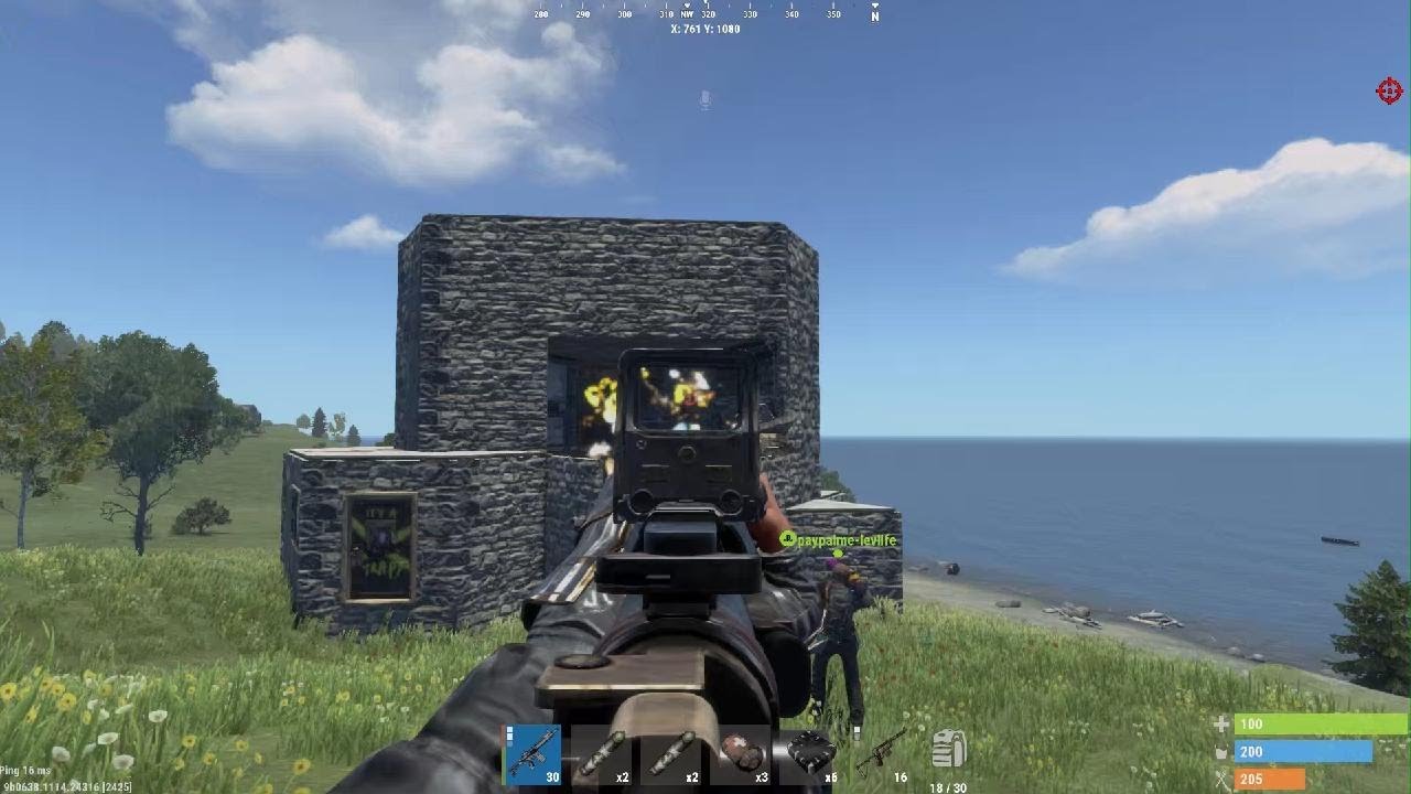 Raiding A Groups Farm Bot Rust Console - YouTube