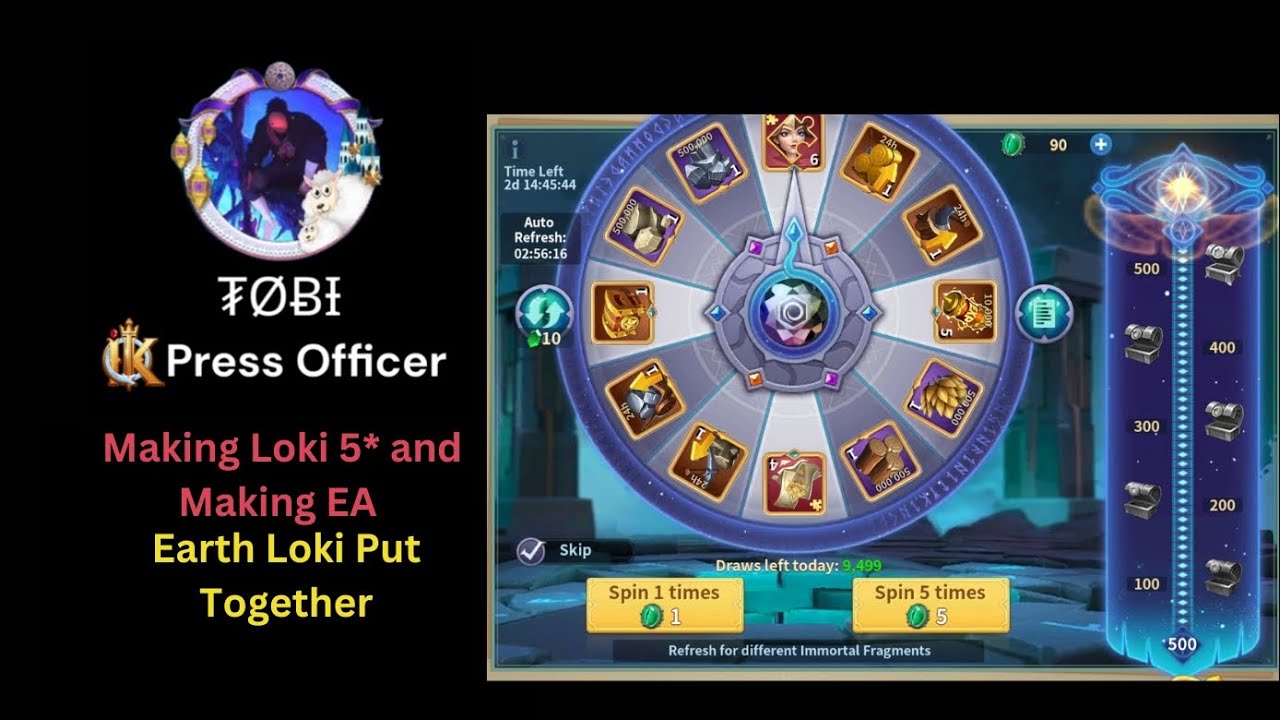 Infinity Kingdom { Making Loki 5* } Loki EA Crafting - YouTube