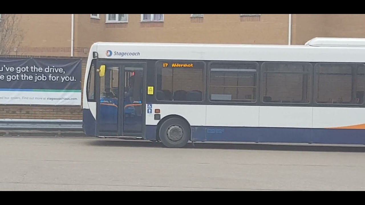 Here is the stagecoach bus 27619 on the number 17 in Aldershot Saturday ...