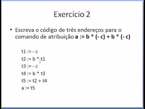 Gerador de código intermediário - YouTube