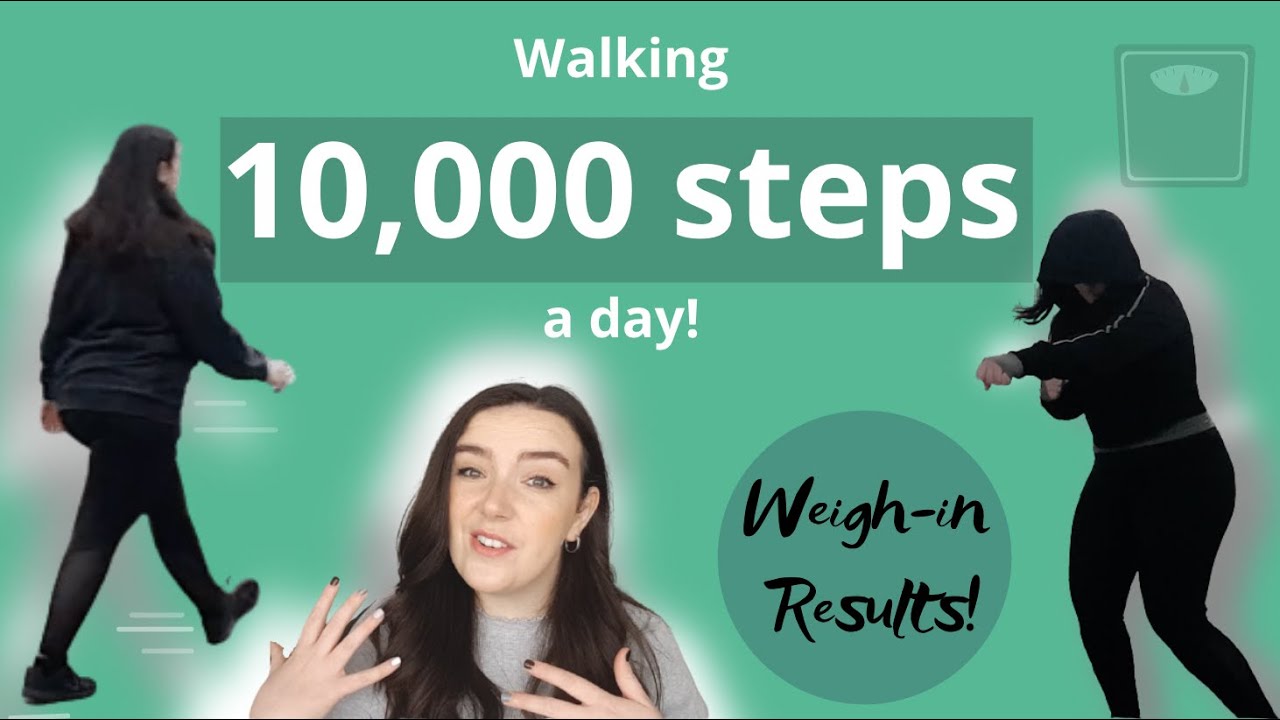 I walked 10000 steps a day everyday for 7 days - Weigh in before and ...