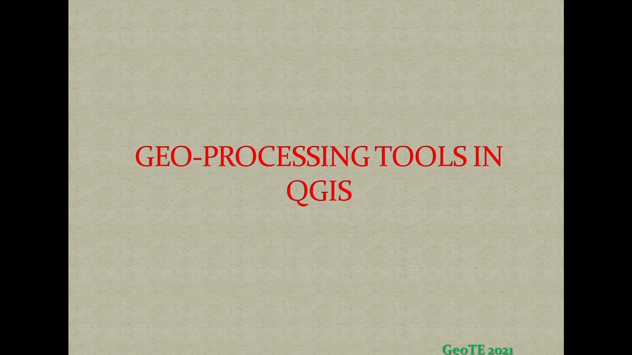 QGIS Geoprocessing Tools PART 1 - YouTube