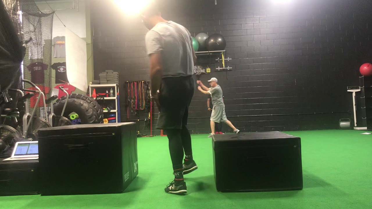 Seated Reactive Box Jumps - YouTube