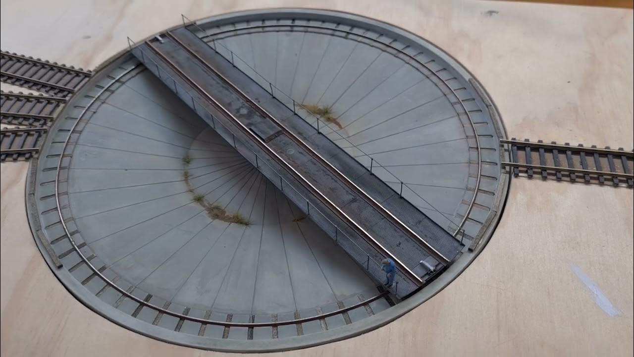 AndIan Models 75' Turntable running a MERG indexing system. - YouTube