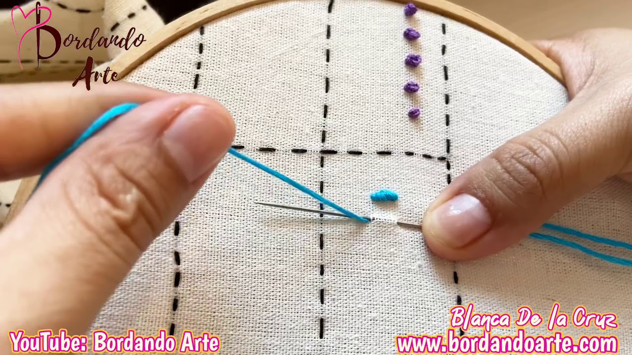 Muestrario Nudo francés y Punto rococó - YouTube