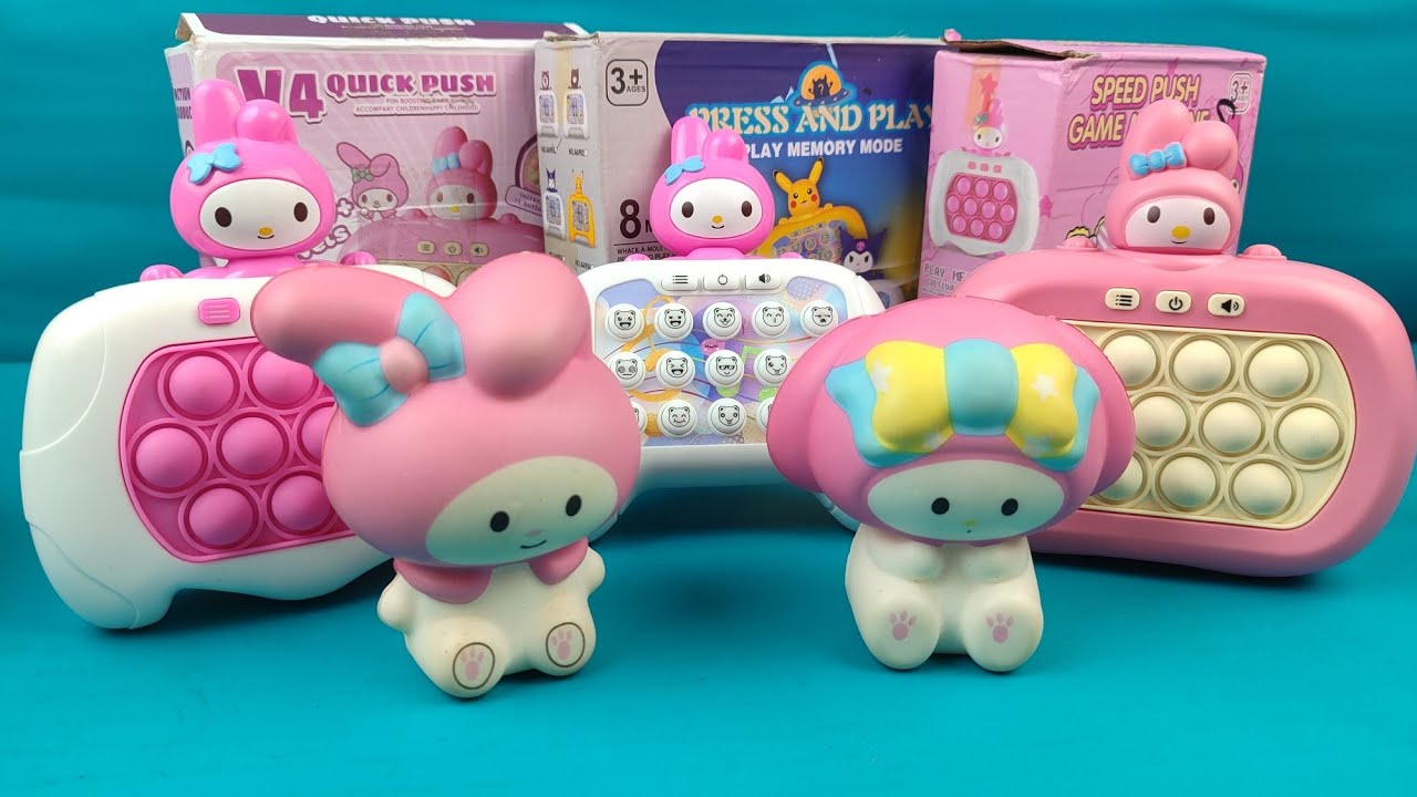 My Melody Pink Suiqshy and Speed Push Game Electric Pop It cute toys # ...