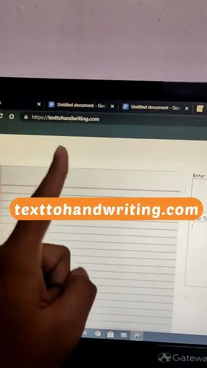 Computer Text to Human Handwriting Converter #shorts - YouTube