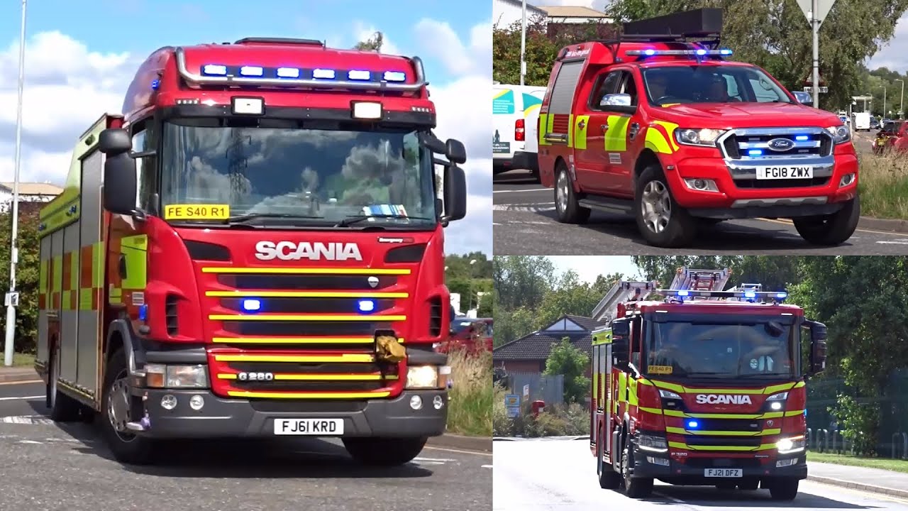 PUMP RESPONDING TO STATION! Leicester Southern Technical Rescue Units ...