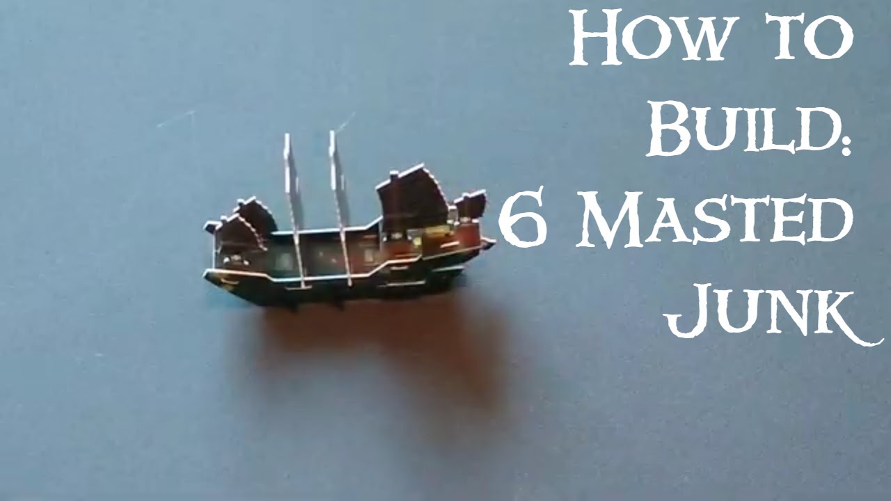 How to Build a 6 masted Junk for Wizkids Pirates CSG | Divine Dragon ...