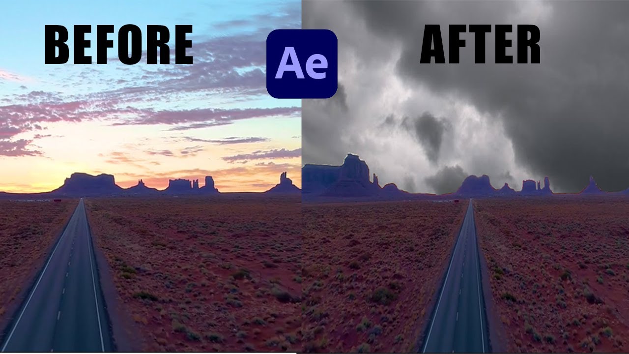 Easy Sky Replacement in AFTER EFFECTS - YouTube