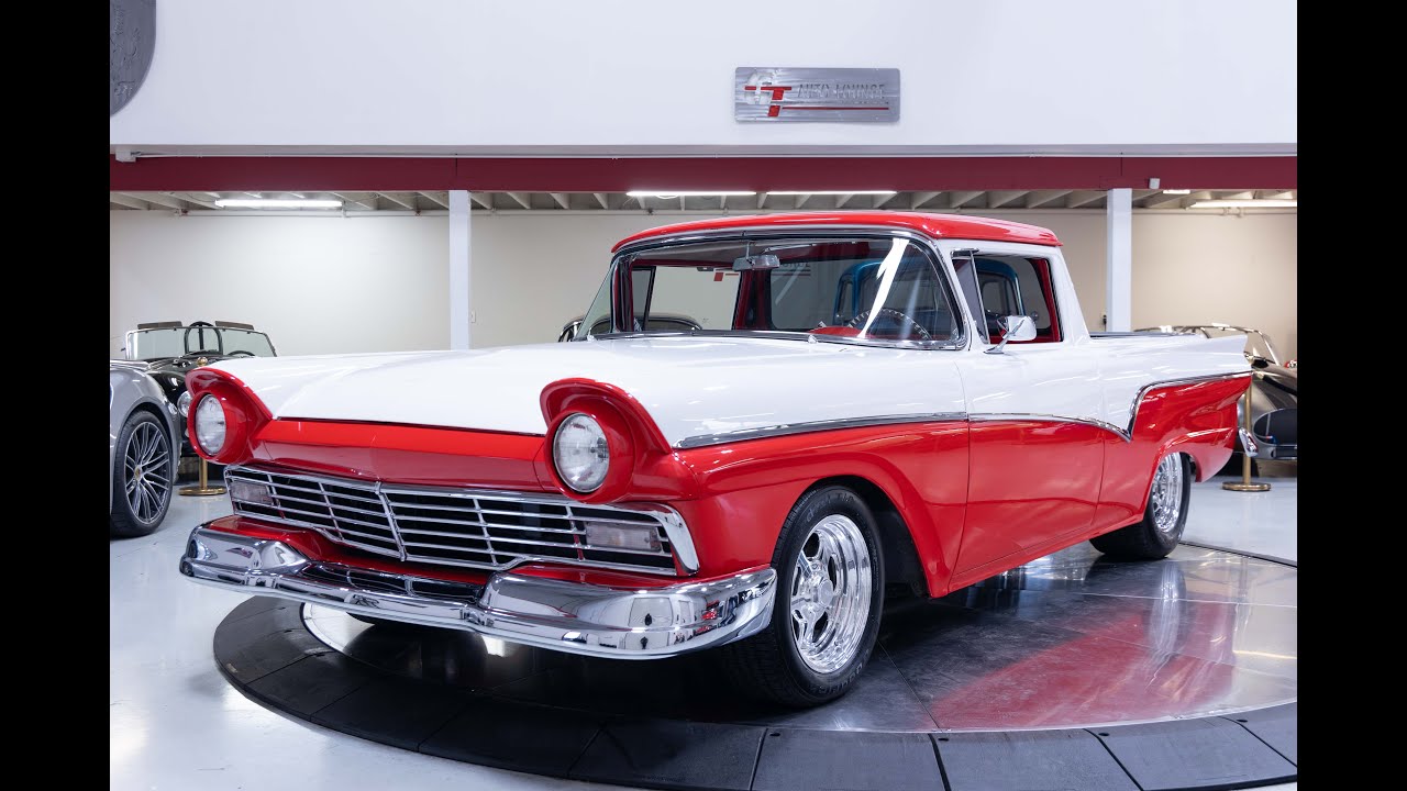 1957 Ford Ranchero Custom Restomod Startup & Walk Around | For Sale at ...