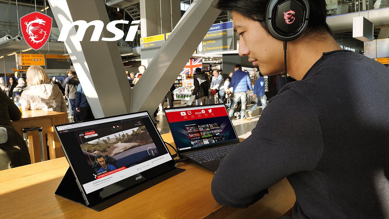 Pierwszy mobilny monitor MSI - MSI Optix MAG161V - YouTube