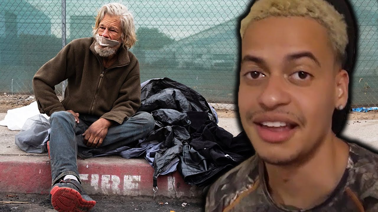 Helping a homeless person *EMOTIONAL* - YouTube