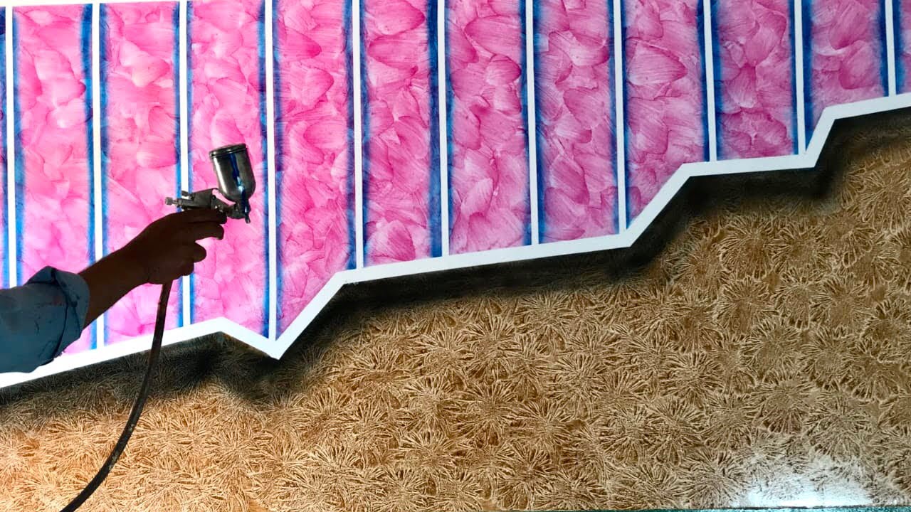 Make a Very Simple Oil Tube Design | Royal Play | Wall Painting Design ...