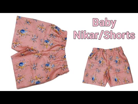Baby nikar cutting and stitching.Baby shorts - YouTube
