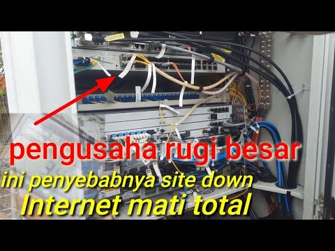 kabel optik putus.internet seluler mati - YouTube
