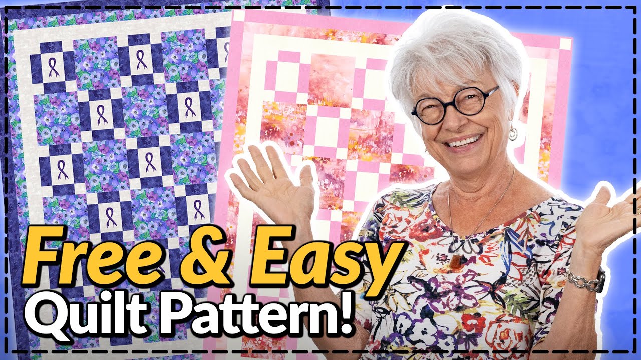 FREE Quilt Pattern with BONUS Appliqué Ribbon! - YouTube