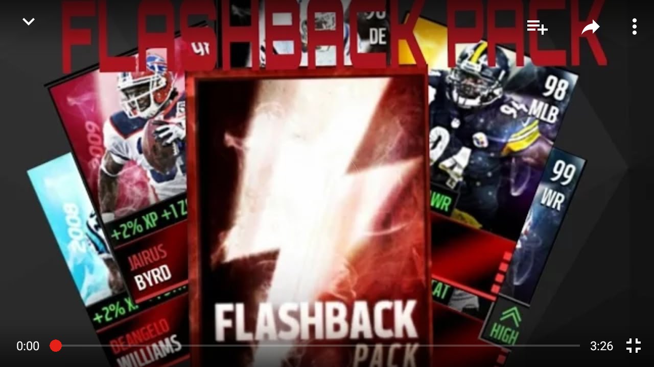 FLASHBACK PACK!! INSANE PULL! MADDEN MOBILE 16 - YouTube