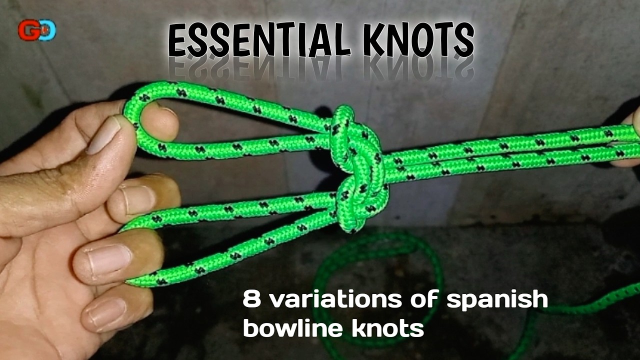 8 variations of spanish bowline knots - Modify favorite nodes | knots ...