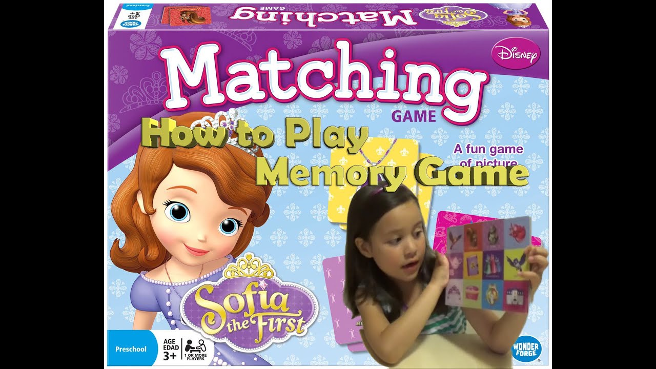 Sofia the First Matching Game l Memory Game (how to) - YouTube