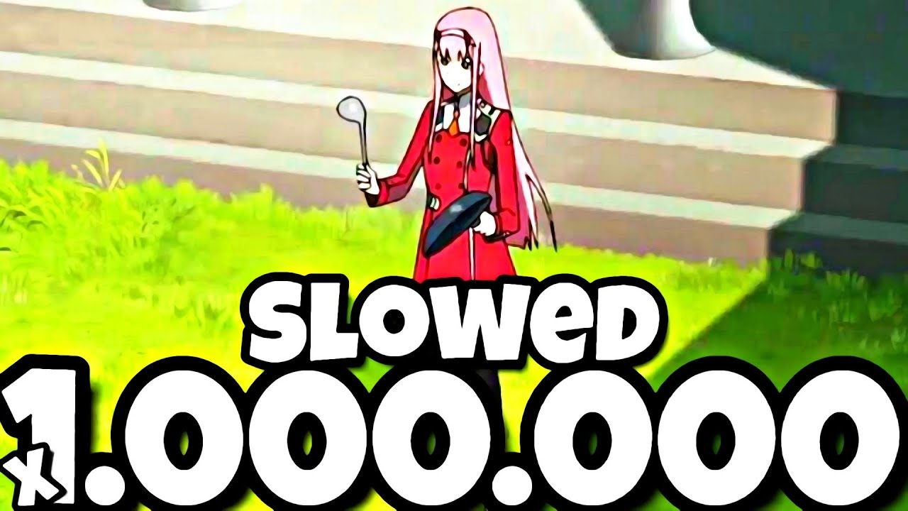 Zero two hitting a pan - SLOW X1000000 - YouTube