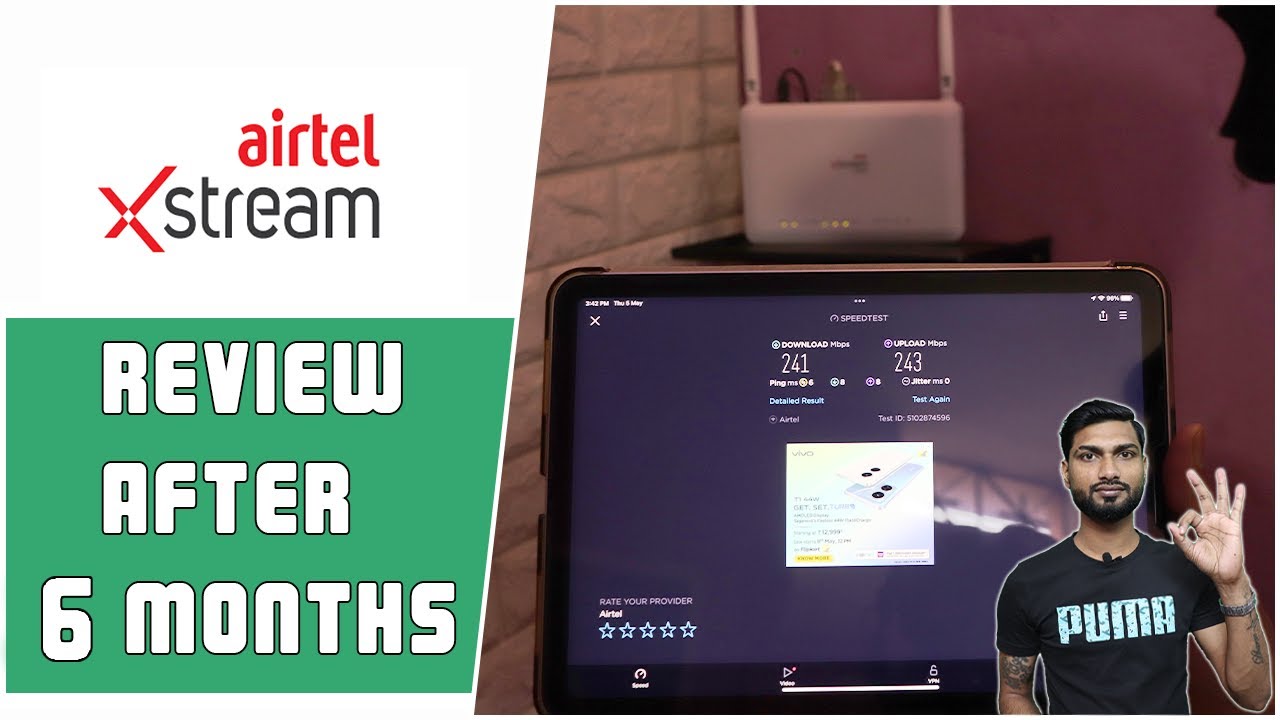 Airtel Xstream Fiber Review after 6 Months |Speed Test| # ...