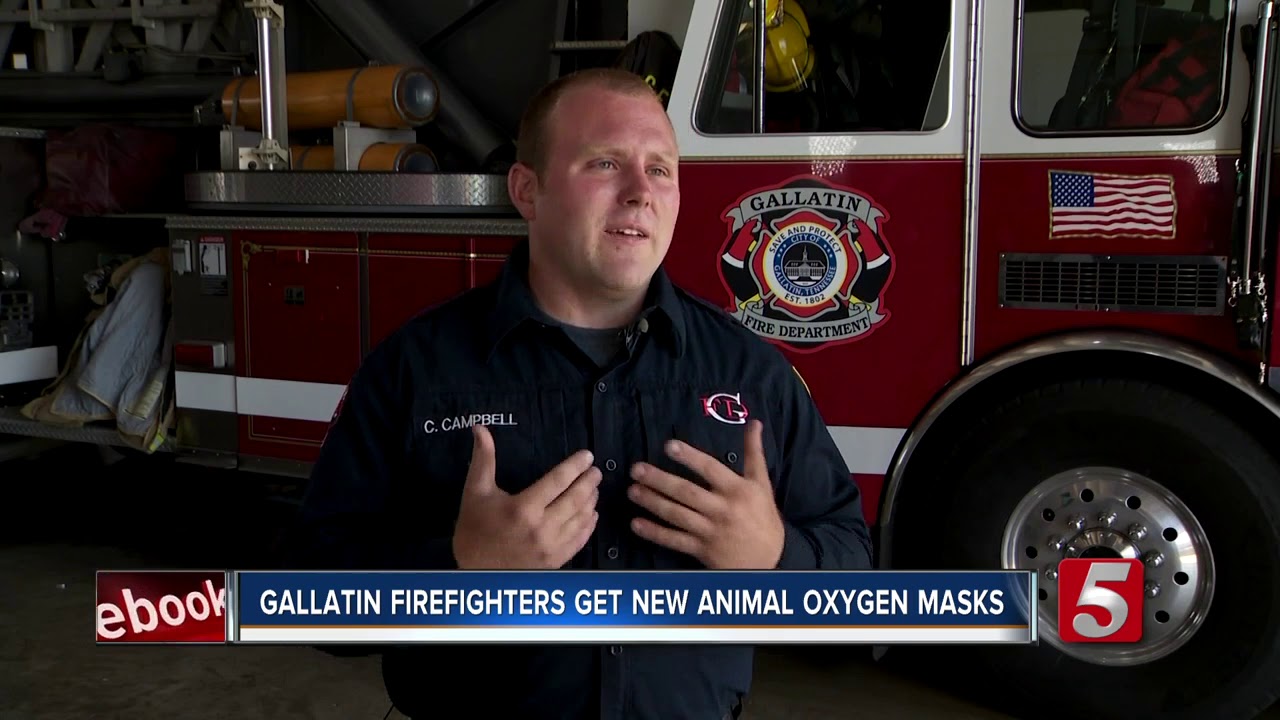 Gallatin Fire Department gets new animal oxygen masks - YouTube
