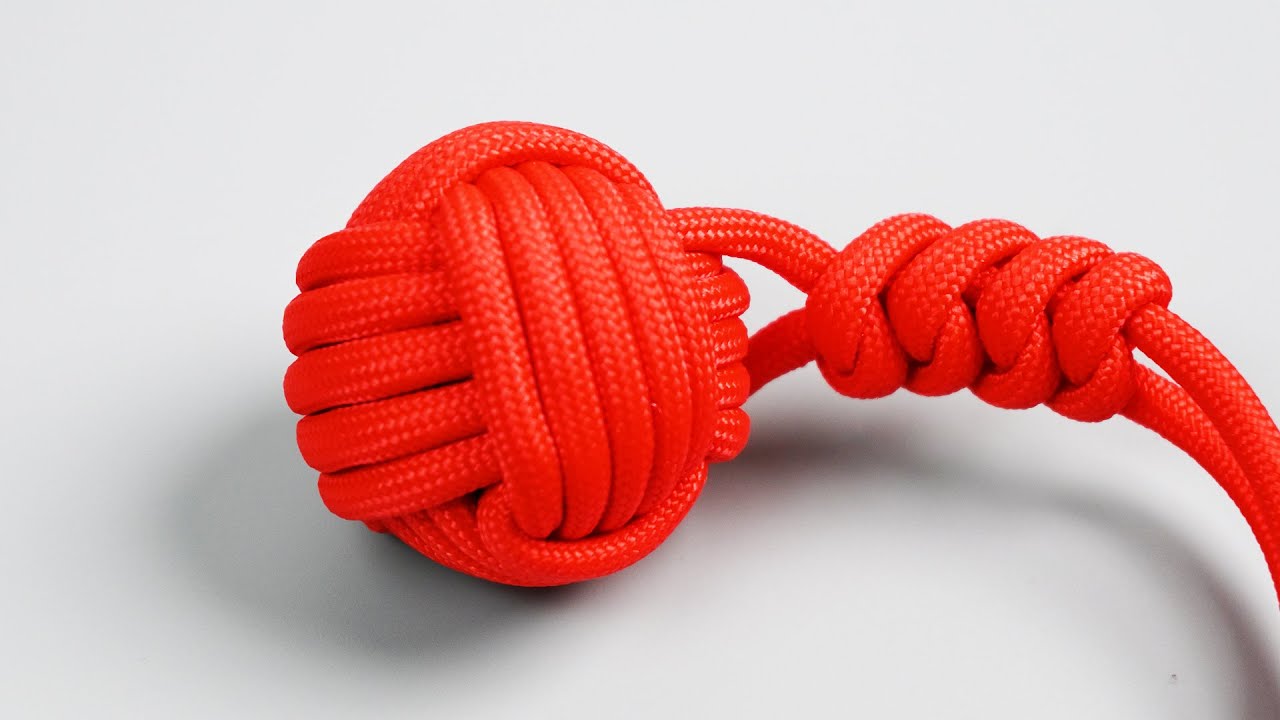 How to tie a monkey fist knot - YouTube