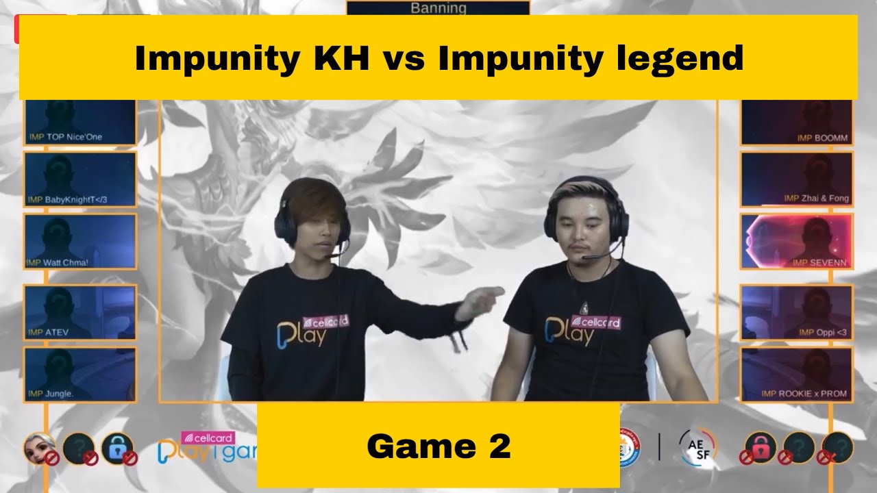 ការប្រកួត4ក្រុមចុងក្រោយ Impunity KH vs Impunity legend ! Mobile legend ...