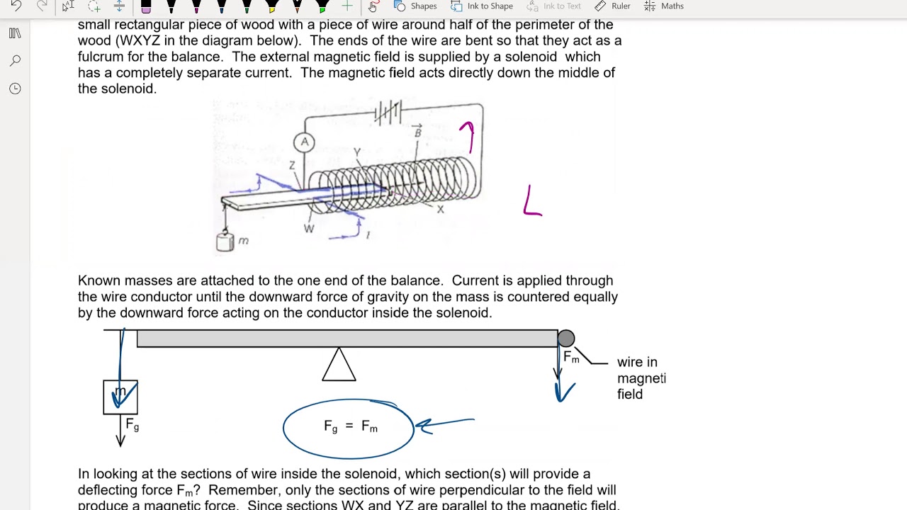 Phys 30 Lesson 21 - The Motor Effect - YouTube