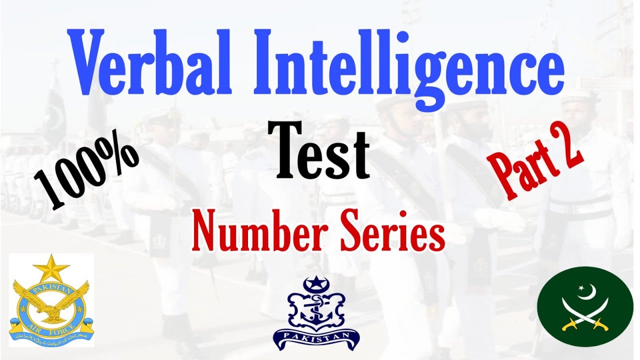 Verbal Intelligence Test Pak Army, PAF, Pak Navy | Intelligence Test ...