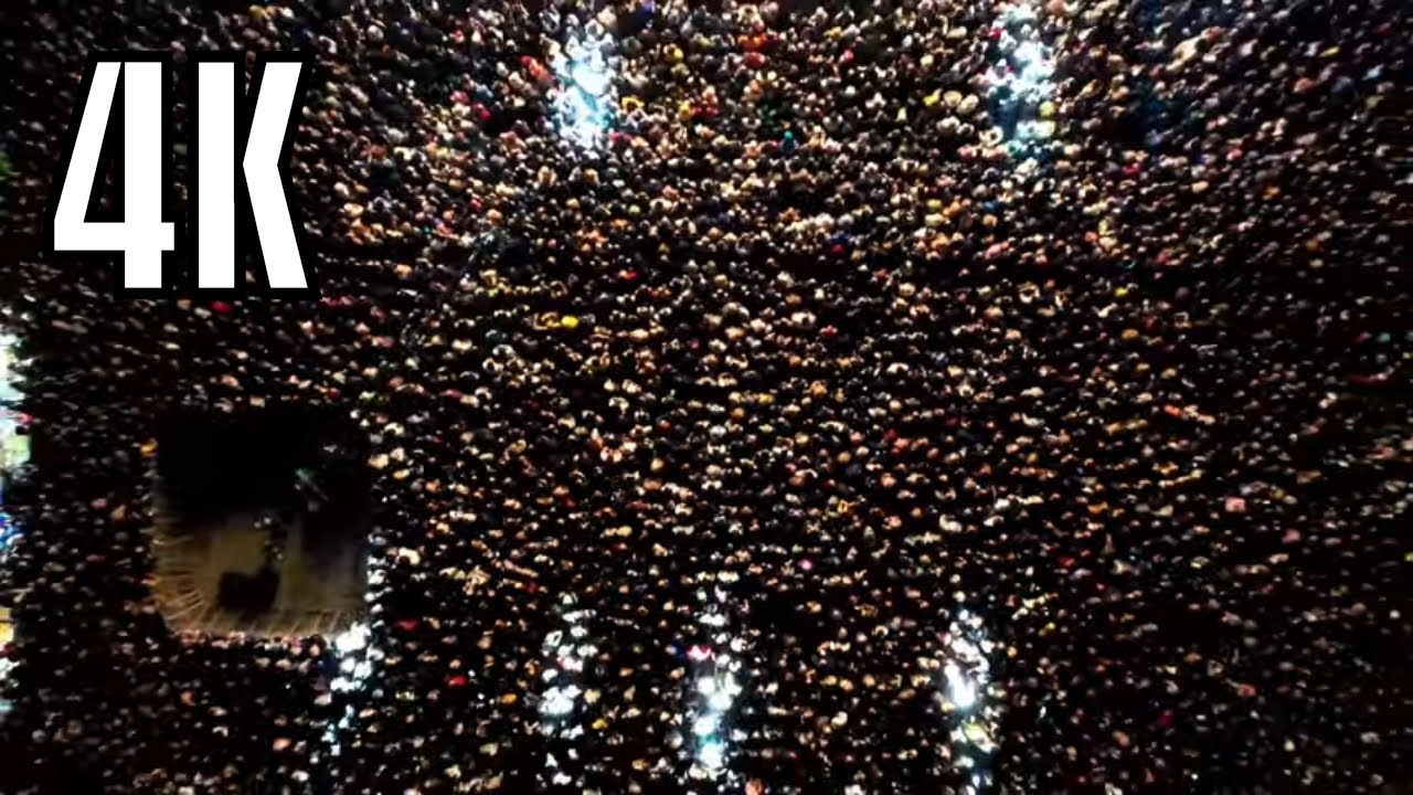 Crowd Of People In A Concert - FREE 4K - YouTube