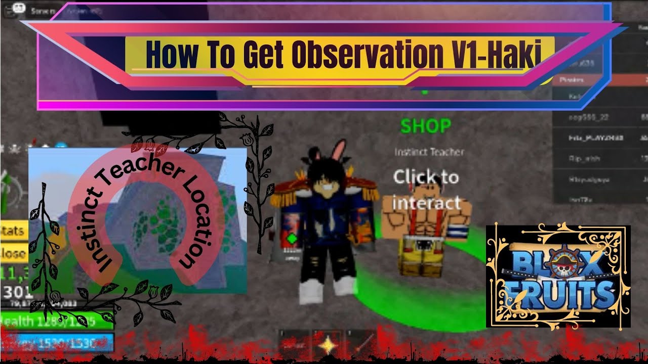 How To Get Instinct V1#InstinctTeacher #LordOfDestruction In Blox ...