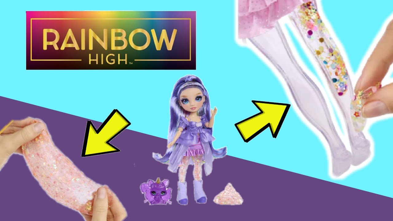 NEW Rainbow Shimmers - Violet Willow - Let's fill her legs with slime ...