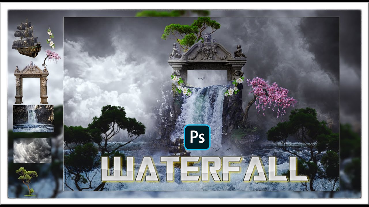 WATERFALL || POTHOSHOP MANIPULATION - YouTube