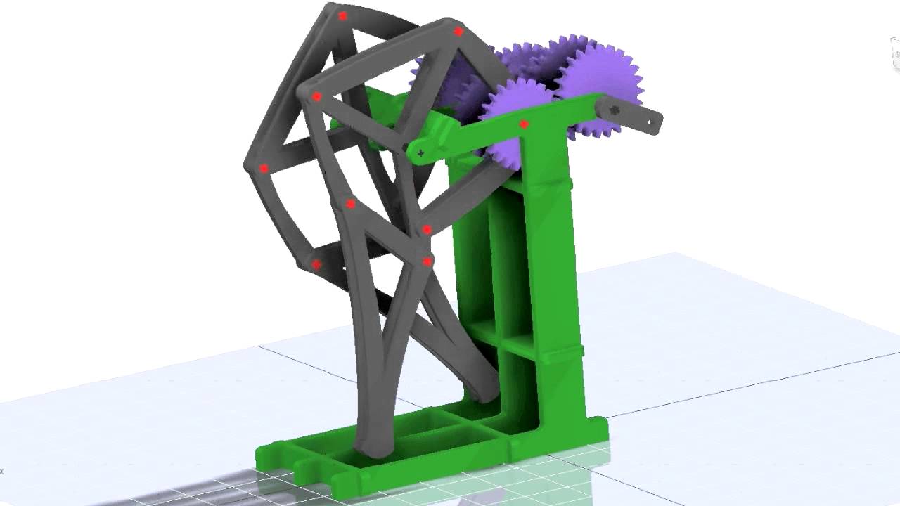 Darwing Project, Autodesk Inventor leg model - YouTube