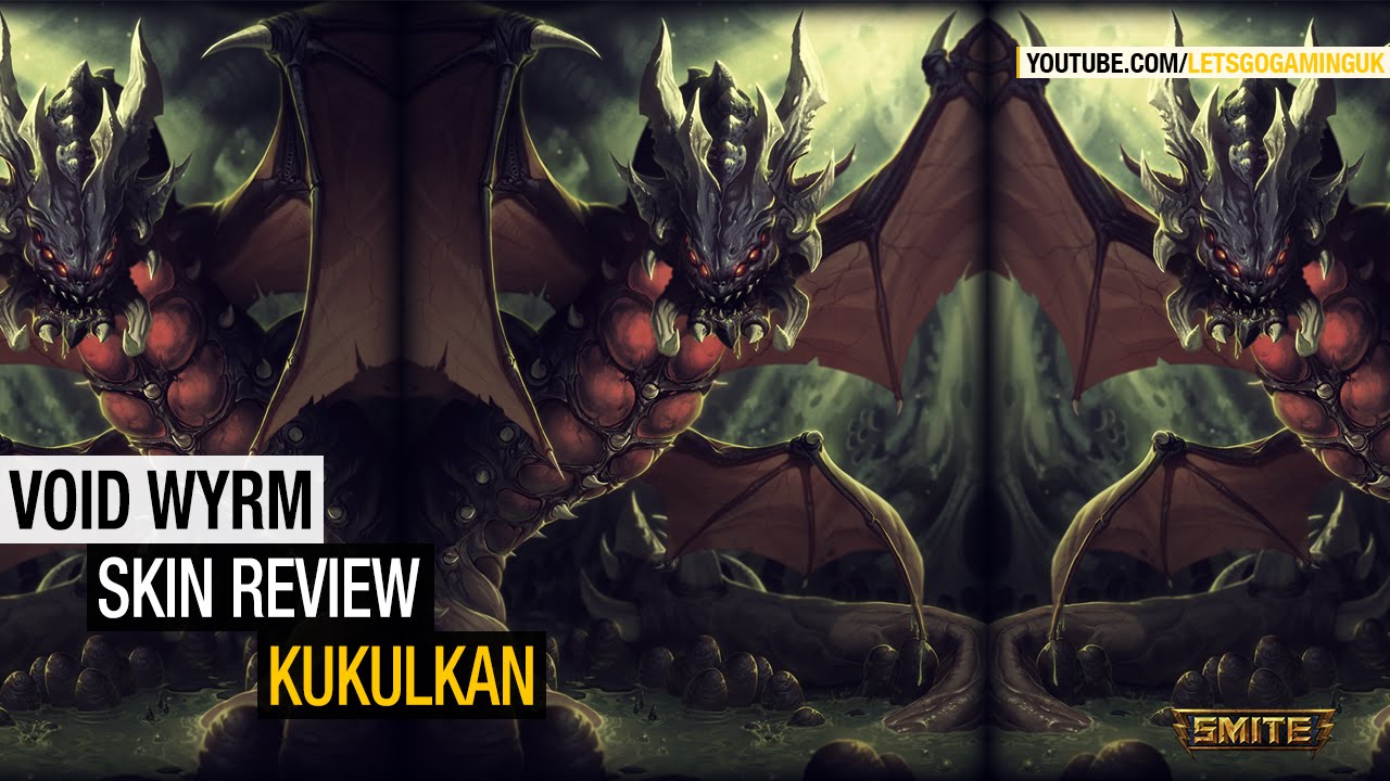 SMITE: Limited Edition "Void Wyrm Kukulkan" Skin Review - YouTube