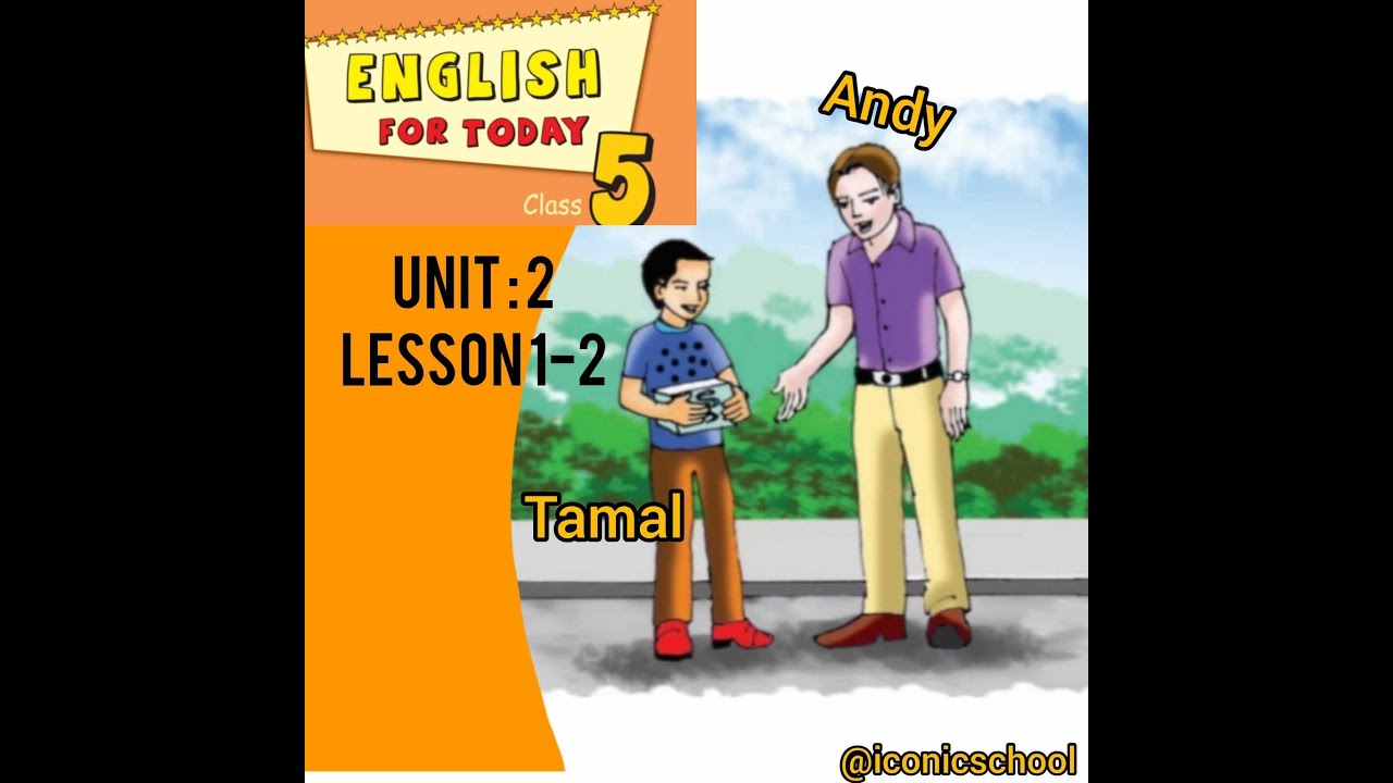 Class 5 English in 2024-See You | unit -2 | lesson 1-2|New curriculum| Iconic School - YouTube