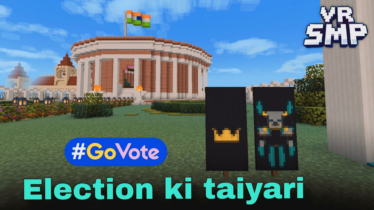 Election ka prachar | Minecraft VR SMP | #shorts #minecraftlive - YouTube