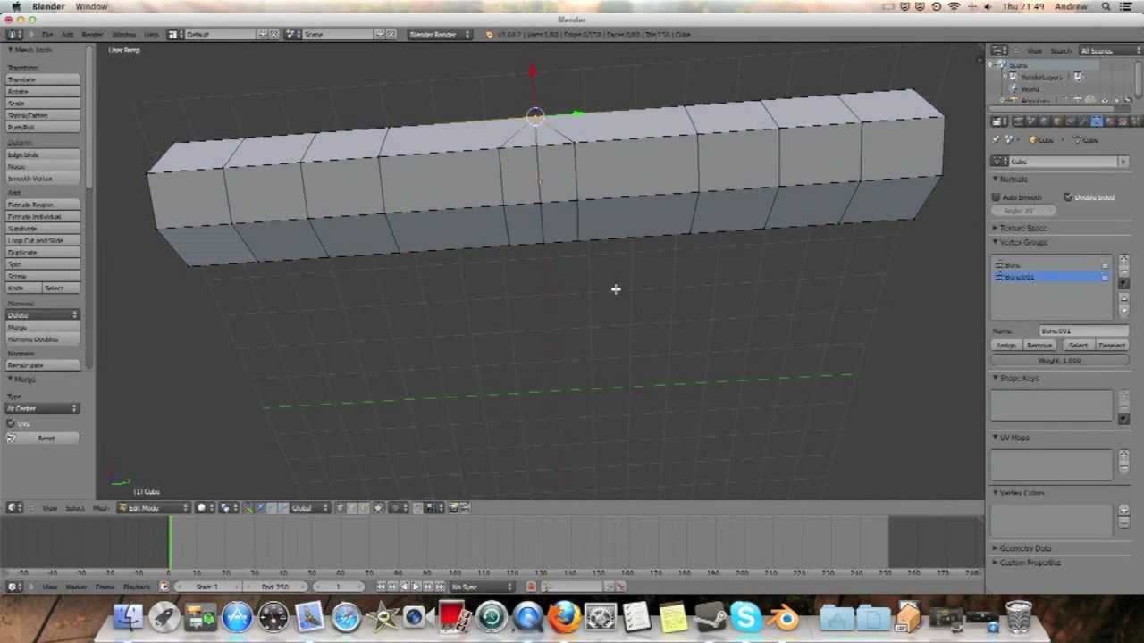 Blender 2.6 Weight Painting Tutorial - YouTube
