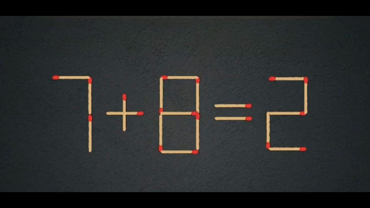 Matchstick Puzzle challenge - YouTube