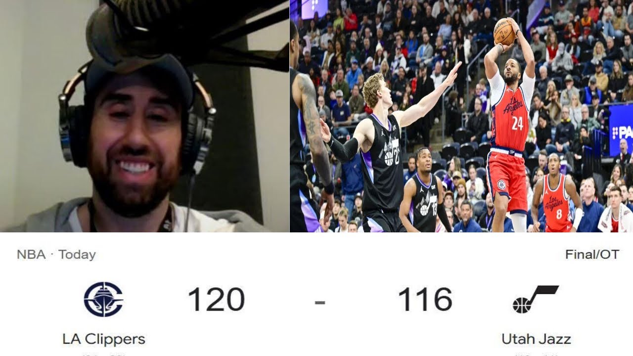 CLIPPERS COMEBACK DOWN 20 TO WIN IN OVERTIME IN UTAH AS NORM HAS 41 ...
