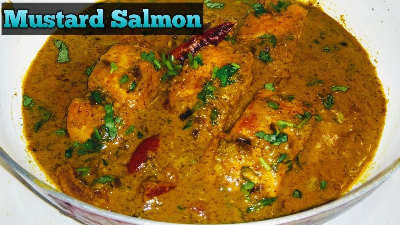 Salmon with mustard paste || Machha besara || fish curry || mustard ...