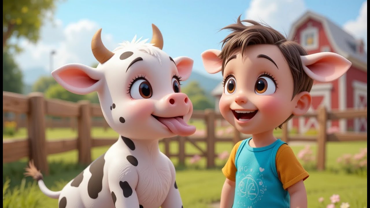 Baby Cow Say Moo Moo Moo | Popular Nursery Rhyme | Educational Kids ...