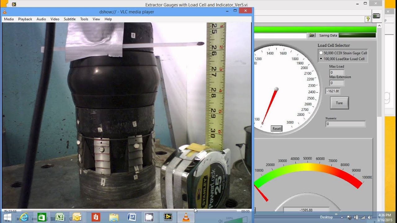 Rubber Compression test with 1/4 ceramic pin & piano wire - YouTube