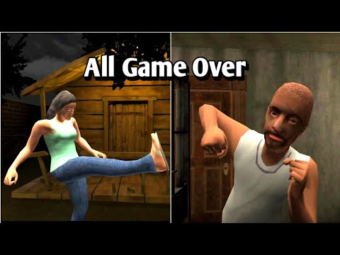 Evil Father 2 All Game Over Scenes With Father And Mother - YouTube